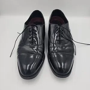 Florsheim | Shoes | Florsheim Oxford Black Leather Cap Almond Toe Lace ...